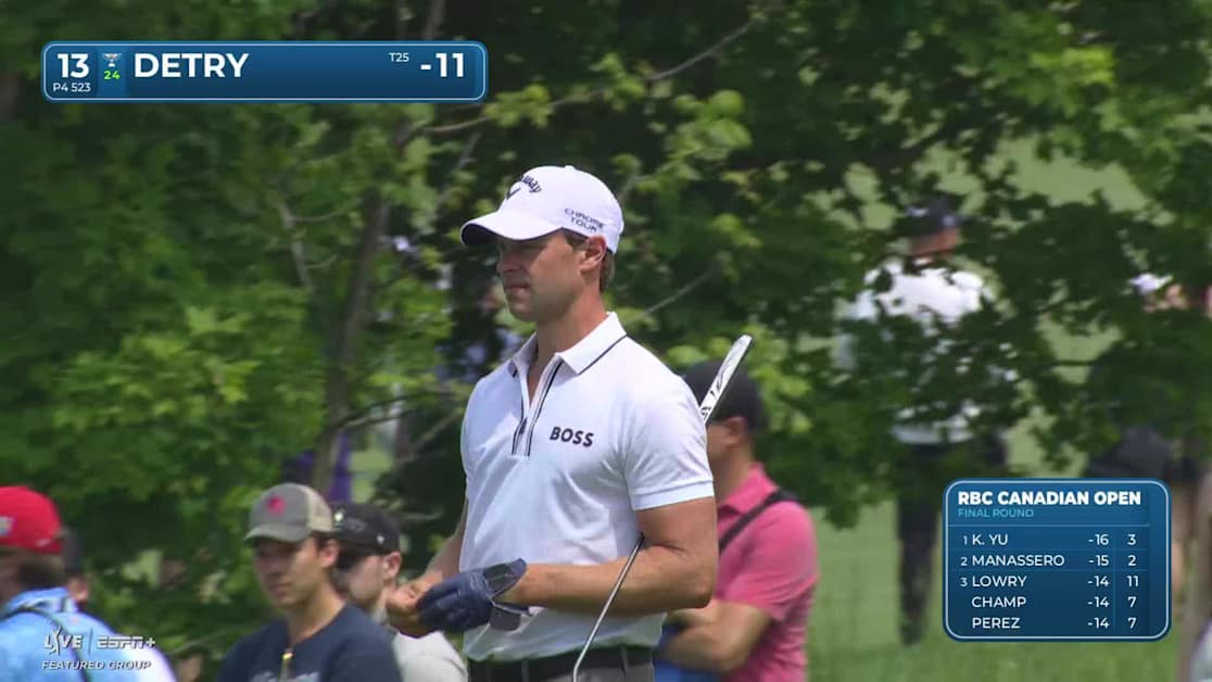 Thomas Detry makes birdie on No. 13 at RBC Canadian