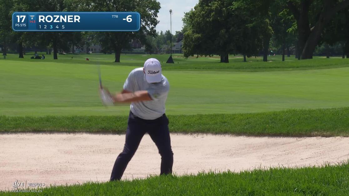 Antoine Rozner makes birdie on No. 17 at Rocket Classic