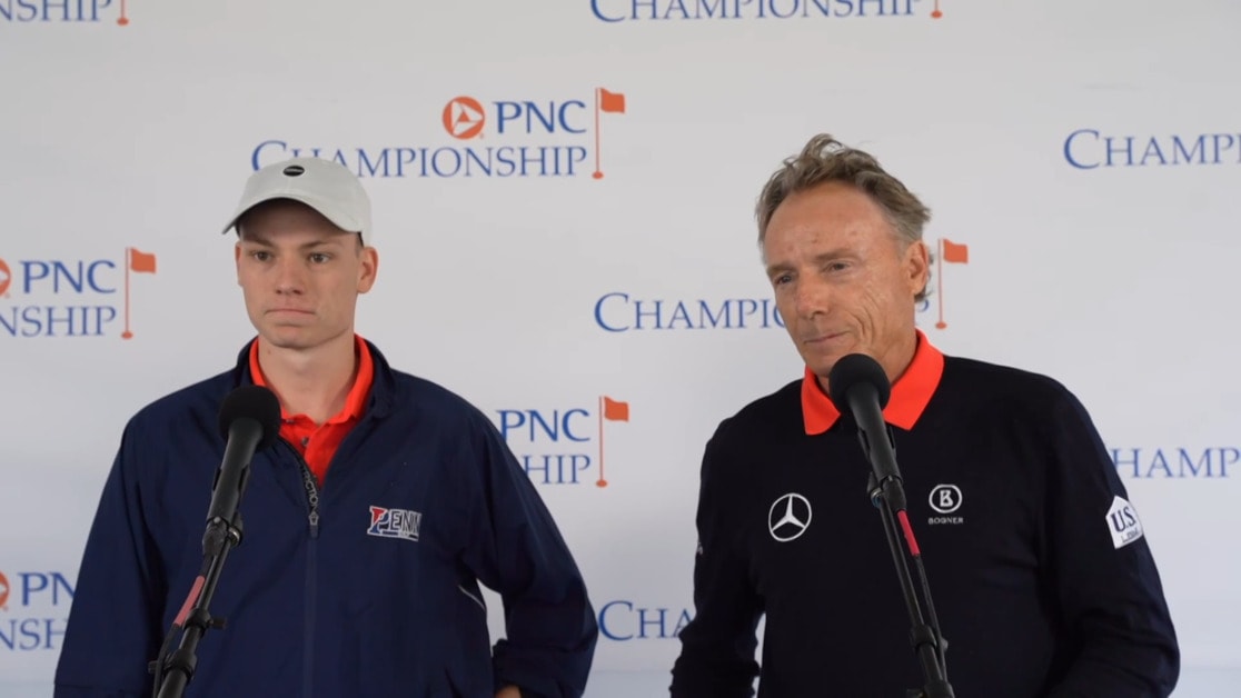 Bernhard and Jason Langer’s interview after Round 1 of PNC Championship