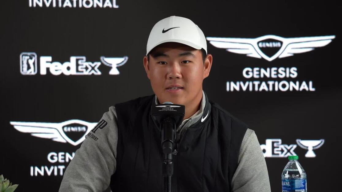 Tom Kim on playing in a PGA TOUR event with Tiger Woods