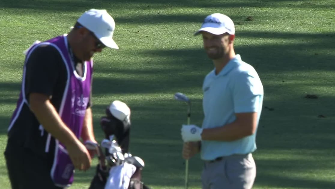 Wyndham Clark holes out for 100-yard eagle at Valspar