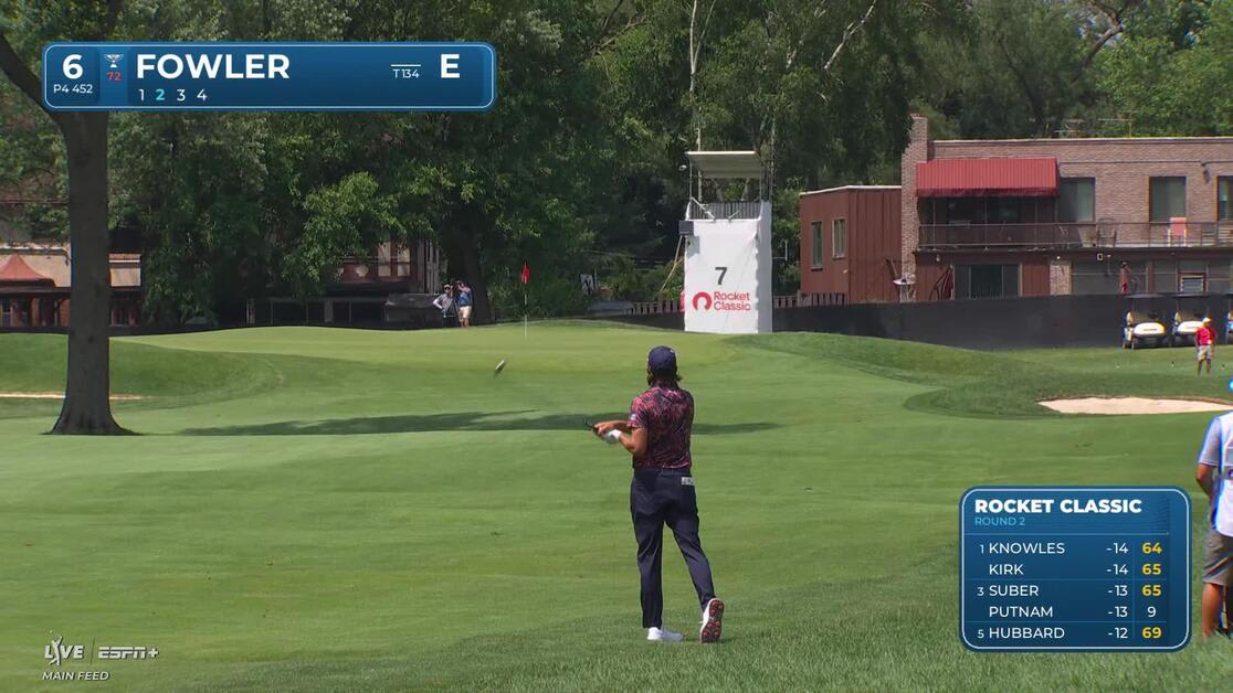 Rickie Fowler's excellent approach sets up birdie at Rocket Classic