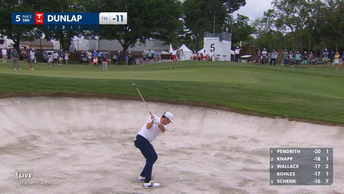 Nick Dunlap's up-and-down on No. 5 at THE CJ CUP