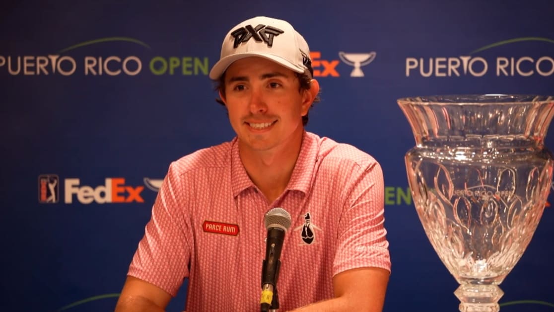 Nico Echavarrias News Conference After Winning Puerto Rico Open Championship