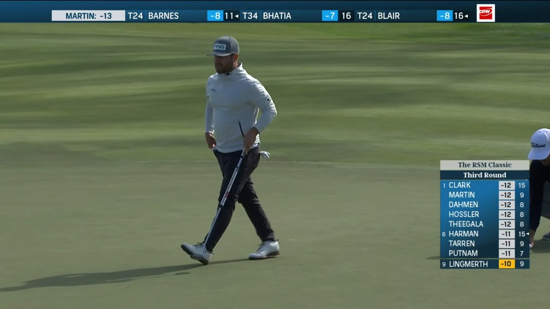 David Lingmerth makes birdie putt at The RSM Classic