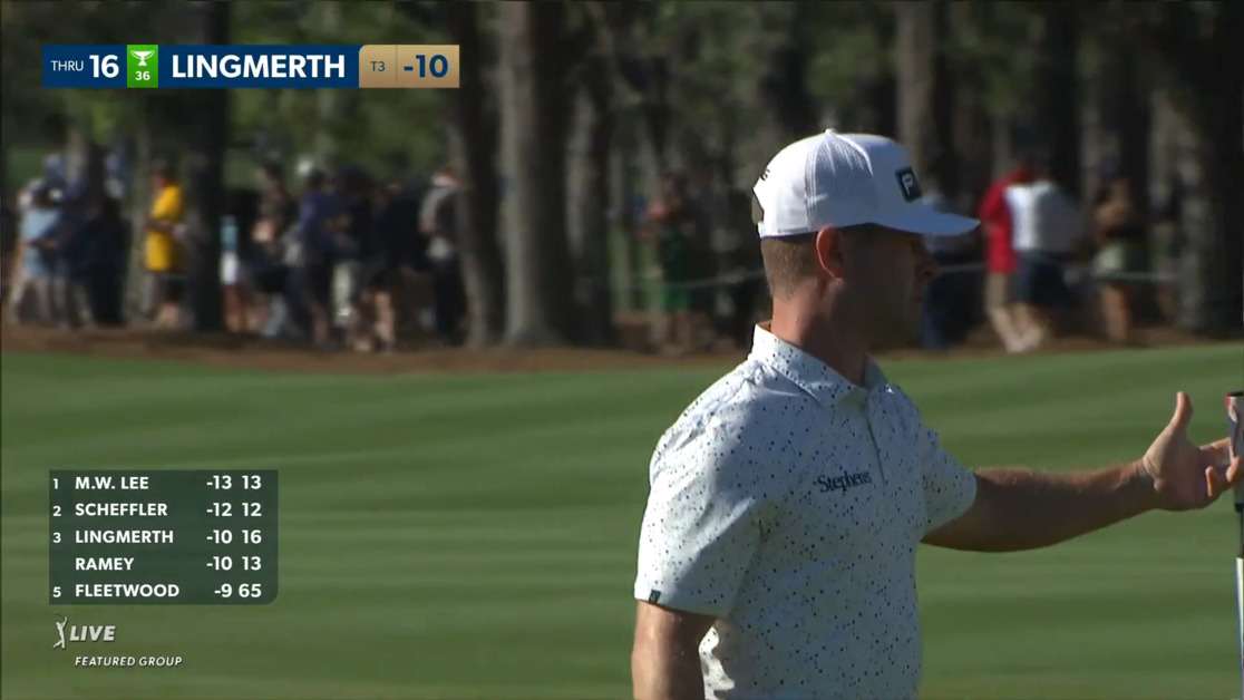 David Lingmerth makes birdie on No. 16 at THE PLAYERS