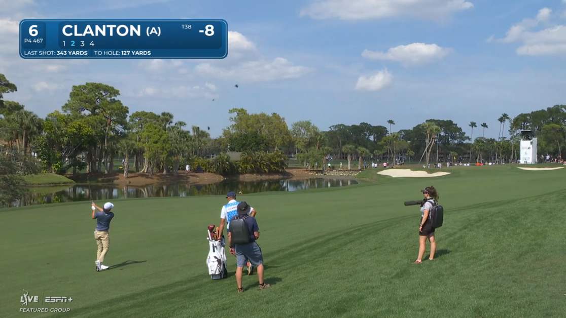 Luke Clanton sticks approach to set up tap-in birdie at Cognizant Classic