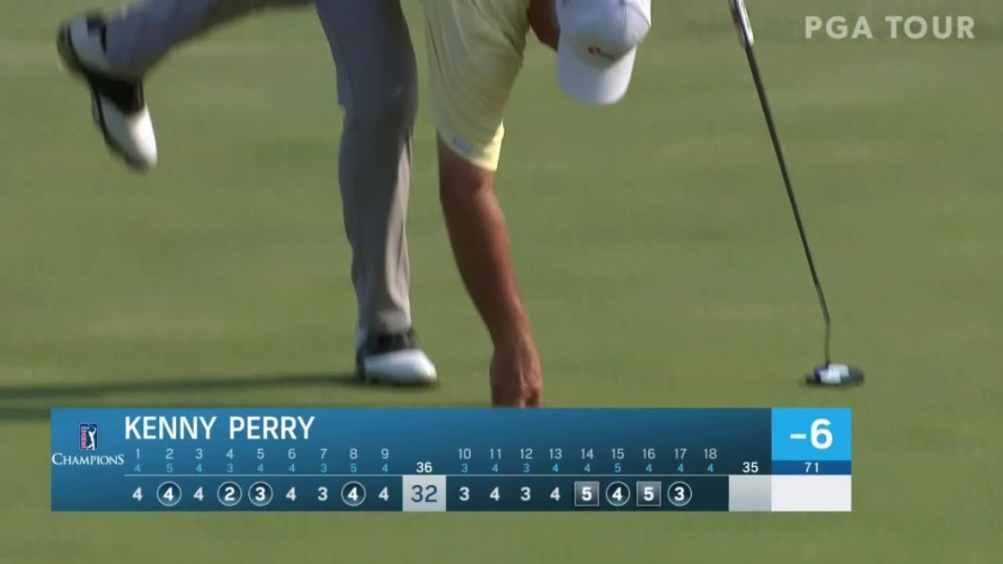 Kenny Perry holes long birdie putt at Ascension Charity Classic