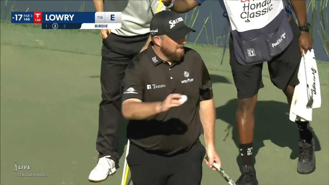 Shane Lowry nearly aces No. 17 with tee shot to 11-inches at Honda Shane Lowry nearly aces No. 17 with tee shot to 11-inches at Honda