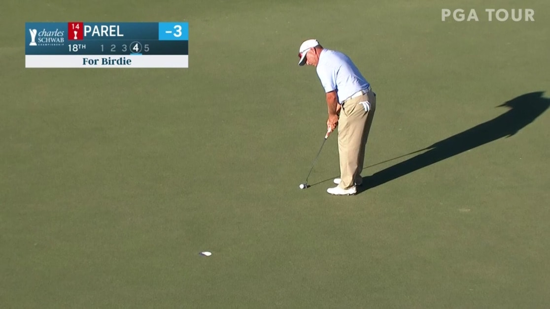 Scott Parel makes short birdie putt at Schwab Cup Championship