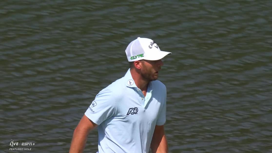 Sam Burns makes birdie on No. 16 at Travelers