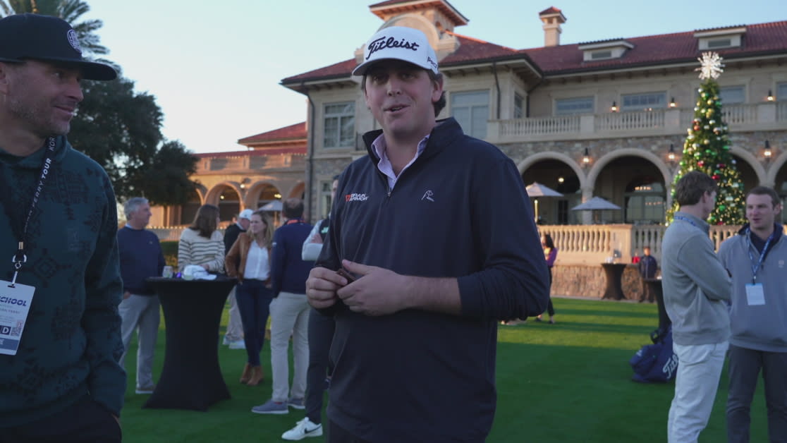 Trace Crowe celebrates PGA TOUR card at Q-School with family, friends