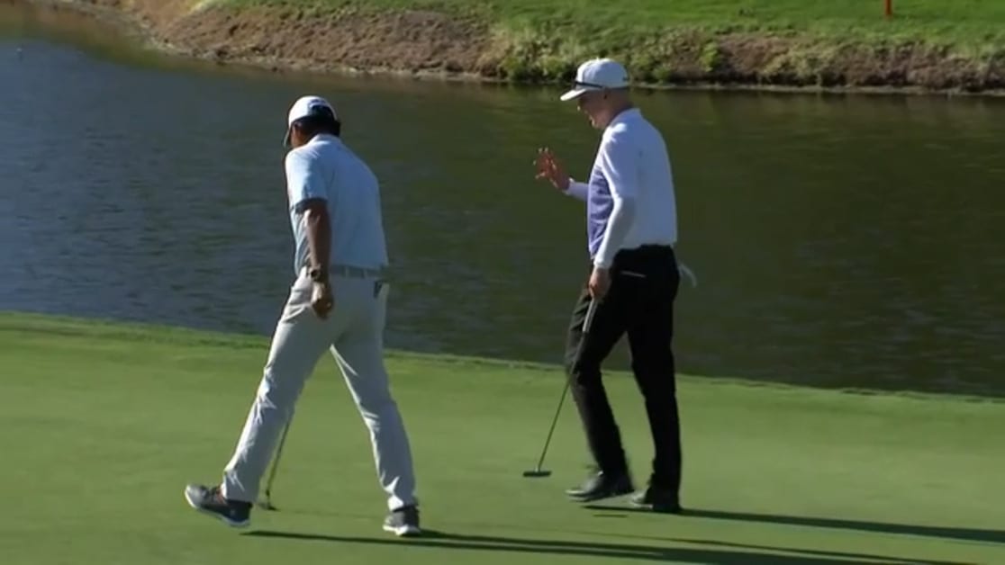 Kevin Sutherland takes co-lead with birdie on No. 8 at Boeing Classic