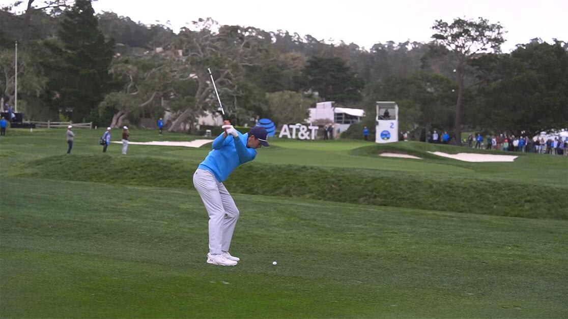 Jordan Spieth hits 91-yard approach to 10 feet, sets up birdie on No. 2 ...