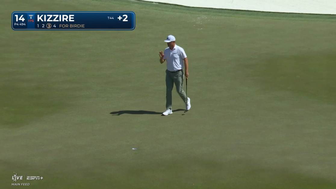 Patton Kizzire rolls in birdie putt at THE PLAYERS