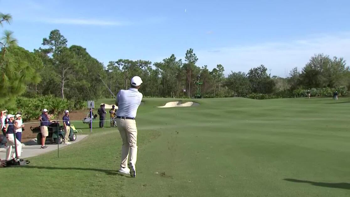 Jerry Kelly sticks approach to set up birdie at World Champions Cup