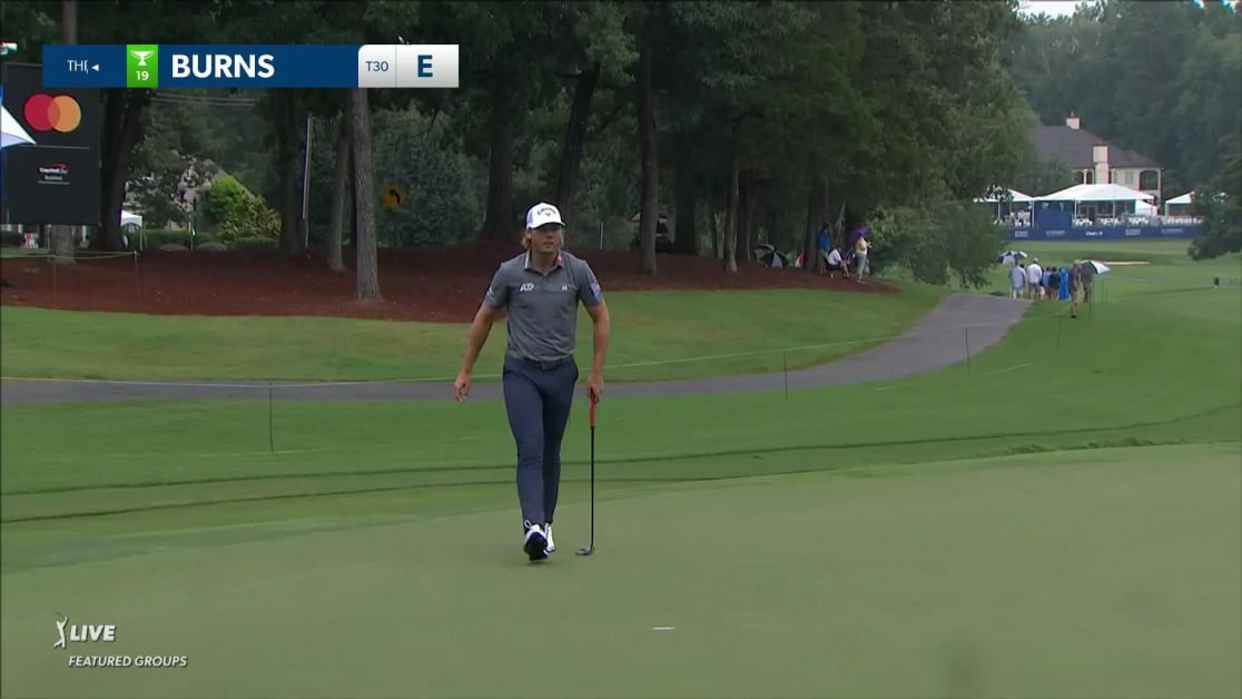 Sam Burns hits approach to 6 feet and birdies at Wyndham