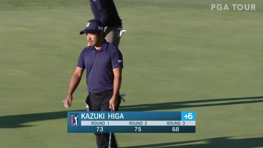 Kazuki Higa sinks birdie putt at ZOZO CHAMPIONSHIP