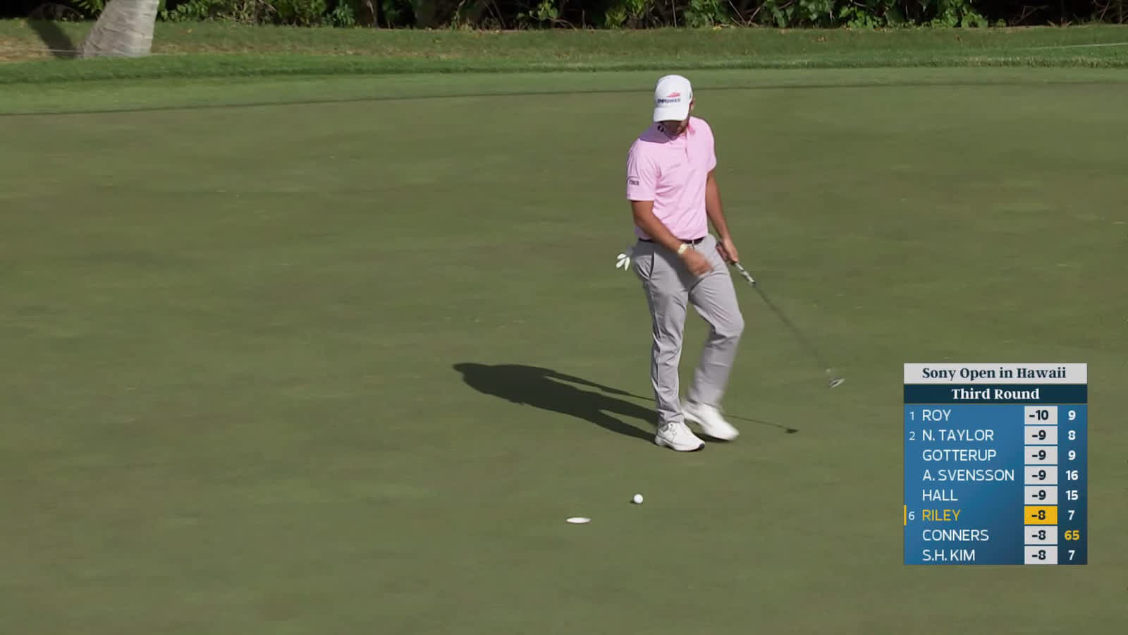Davis Riley | Round 3 | 8th hole | Shot 3 | 2026 Sony Open