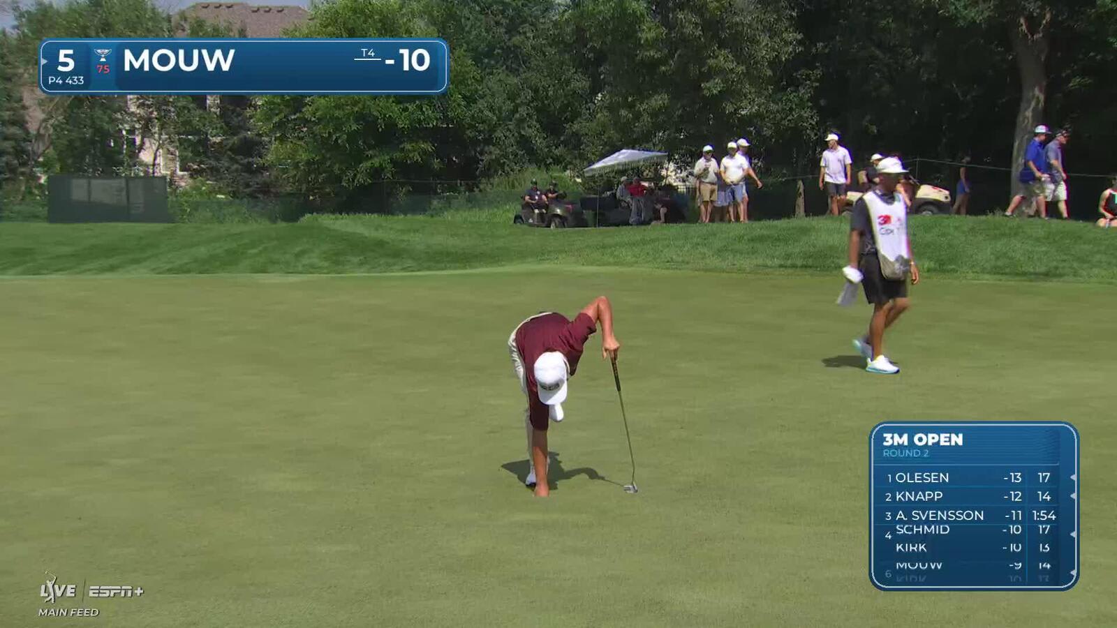 William Mouw | Round 2 | 5th hole | Shot 5 | 2025 3M Open