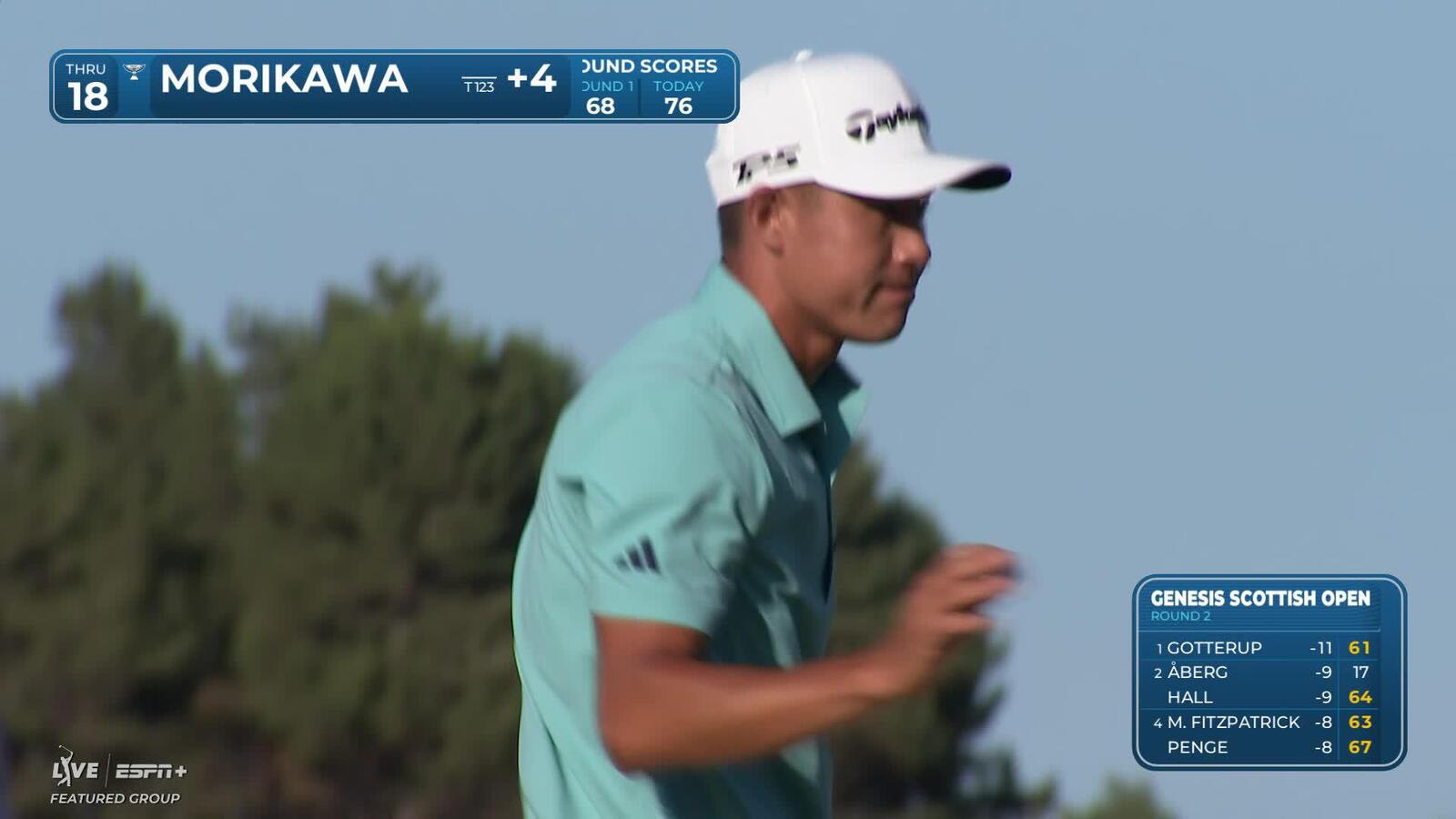 Collin Morikawa | Round 2 | 18th hole | Shot 4 | 2025 Genesis Scottish Open