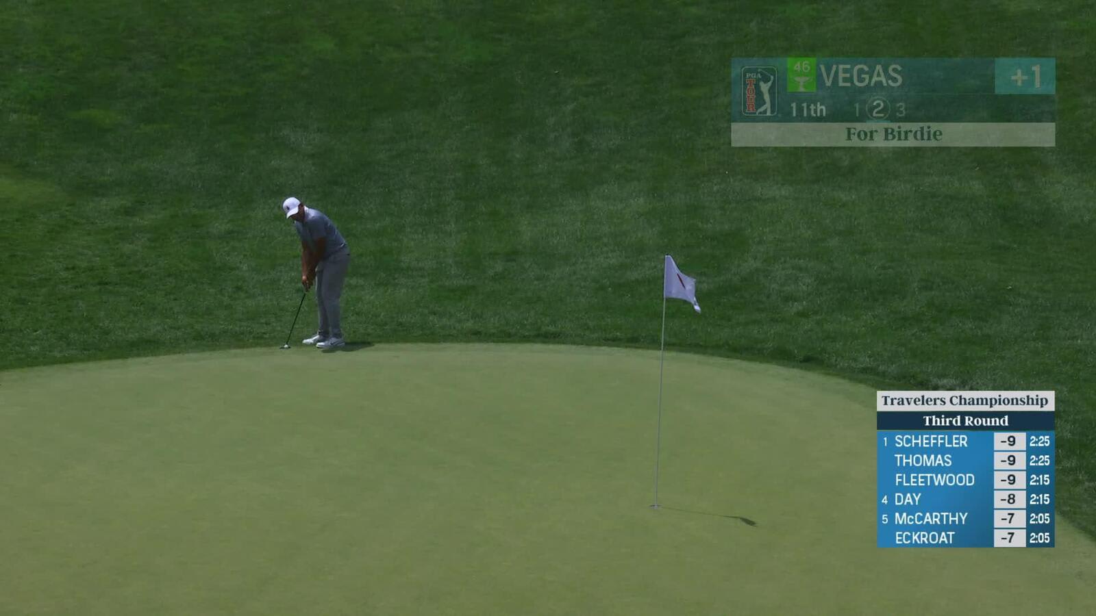 Jhonattan Vegas | Round 3 | 11th hole | Shot 2 | 2025 Travelers