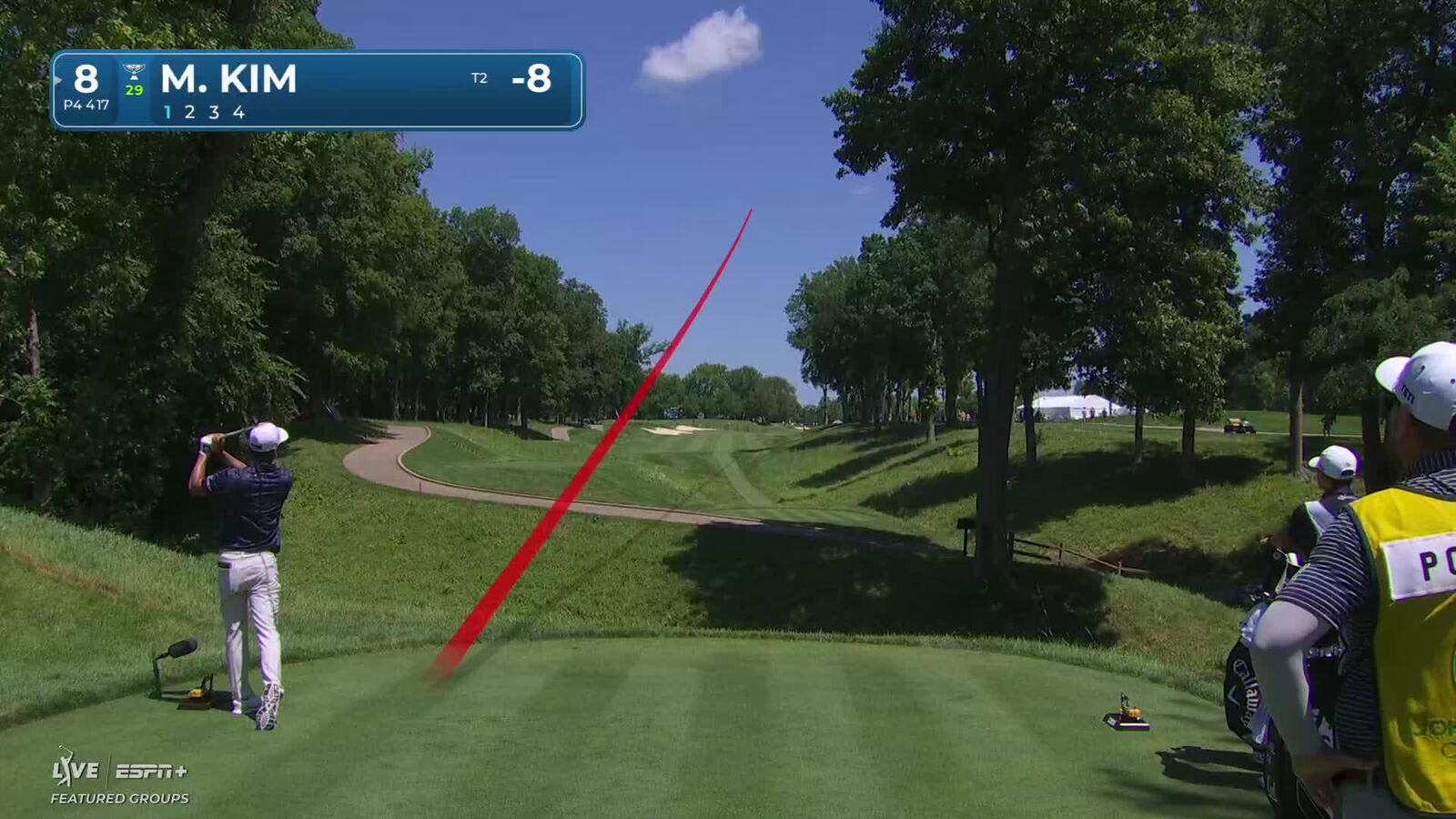 Michael Kim | Round 1 | 8th hole | Shot 1 | 2025 John Deere