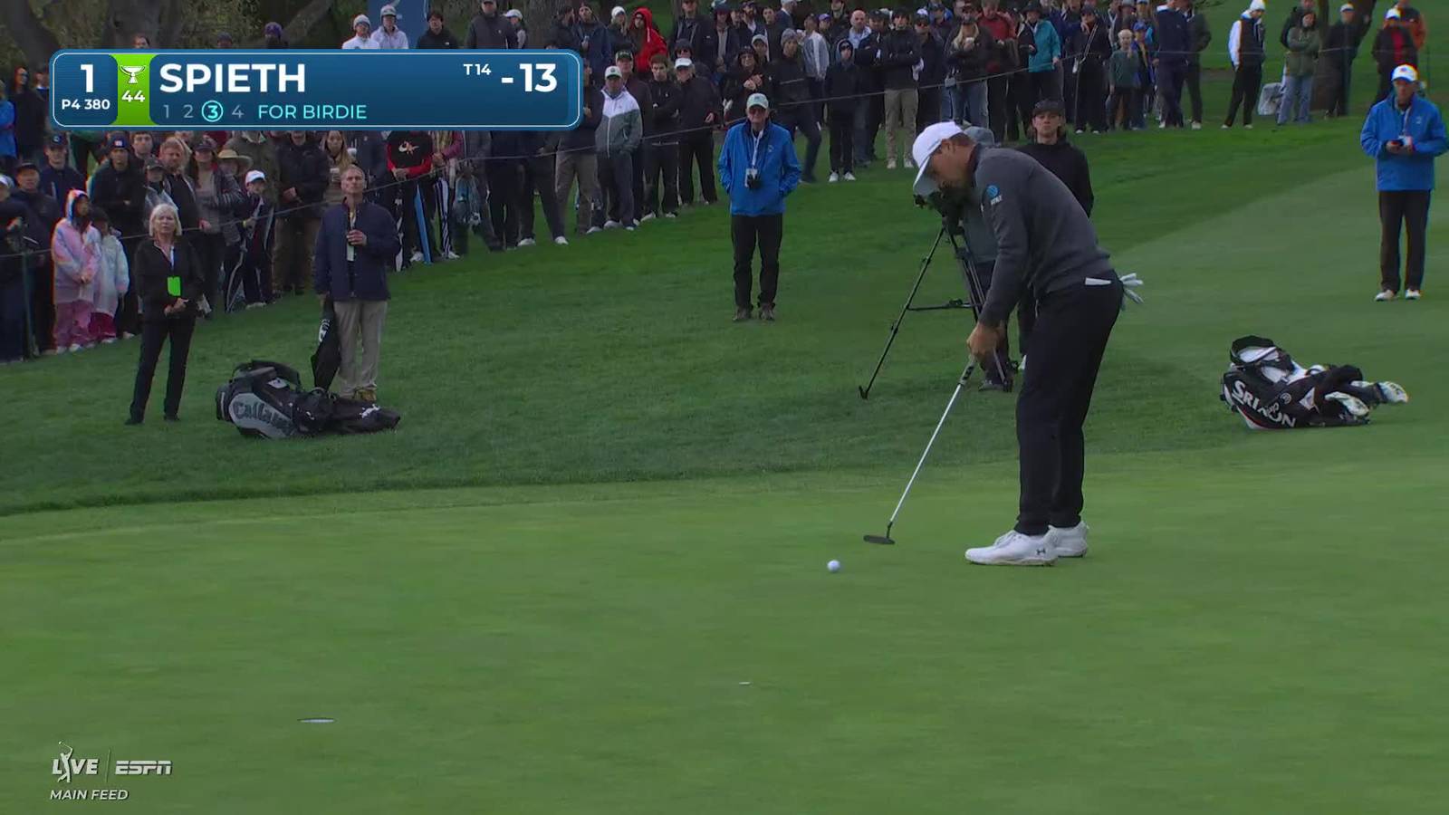 Jordan Spieth | Round 4 | 1st hole | Shot 3 | 2026 AT&T Pebble Beach