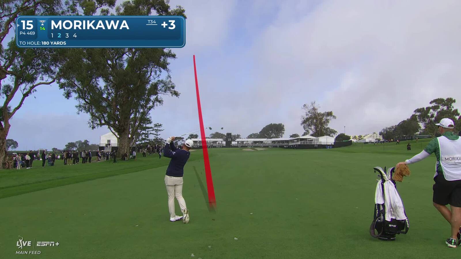 Collin Morikawa | Round 2 | 15th hole | Shot 2 | 2025 Genesis