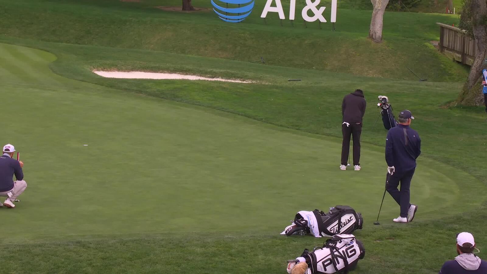 Sahith Theegala | Round 1 | 16th hole | Shot 4 | 2025 AT&T Pebble Beach