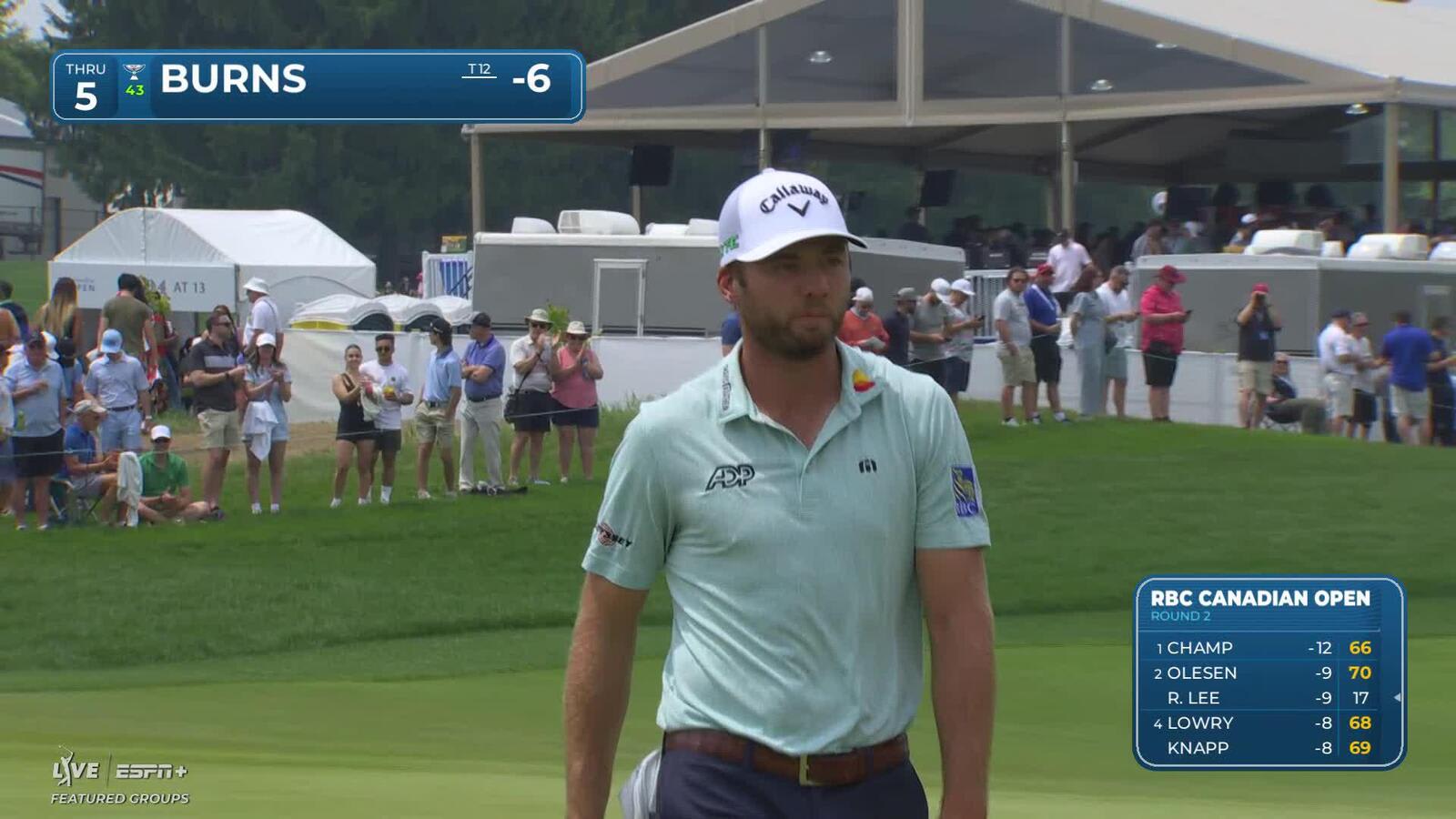 Sam Burns | Round 2 | 5th hole | Shot 3 | 2025 RBC Canadian