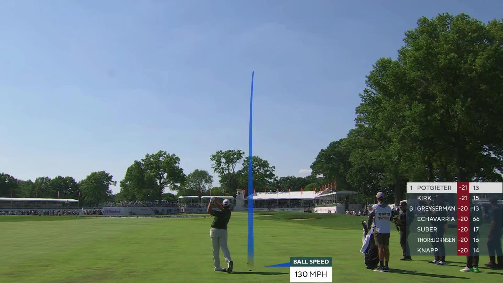 Aldrich Potgieter | Round 4 | 14th hole | Shot 2 | 2025 Rocket Classic