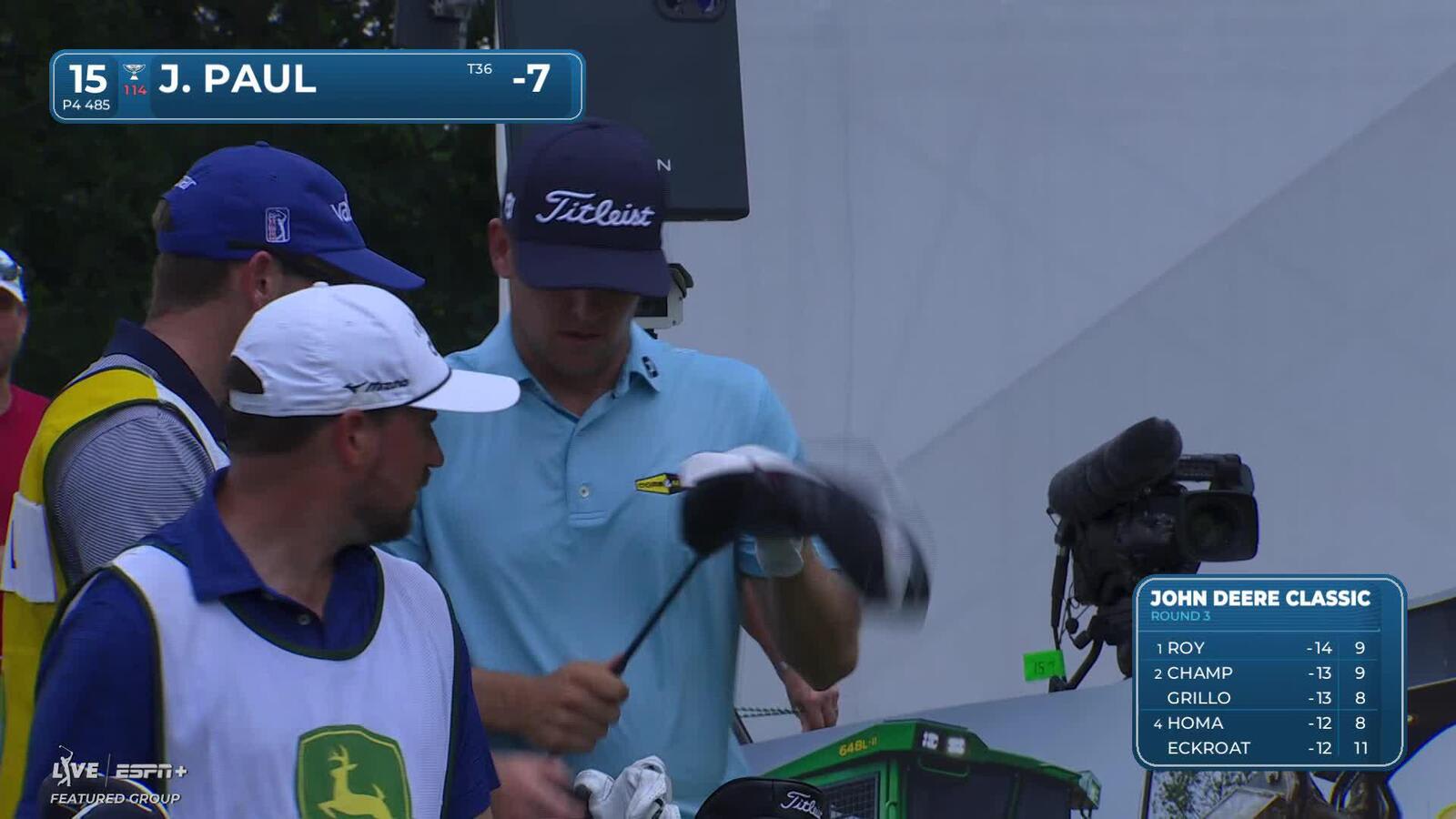 Jeremy Paul | Round 3 | 15th hole | Shot 1 | 2025 John Deere