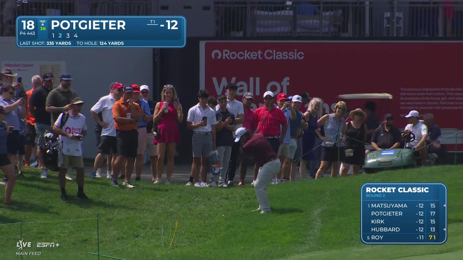 Aldrich Potgieter | Round 2 | 18th hole | Shot 2 | 2025 Rocket Classic