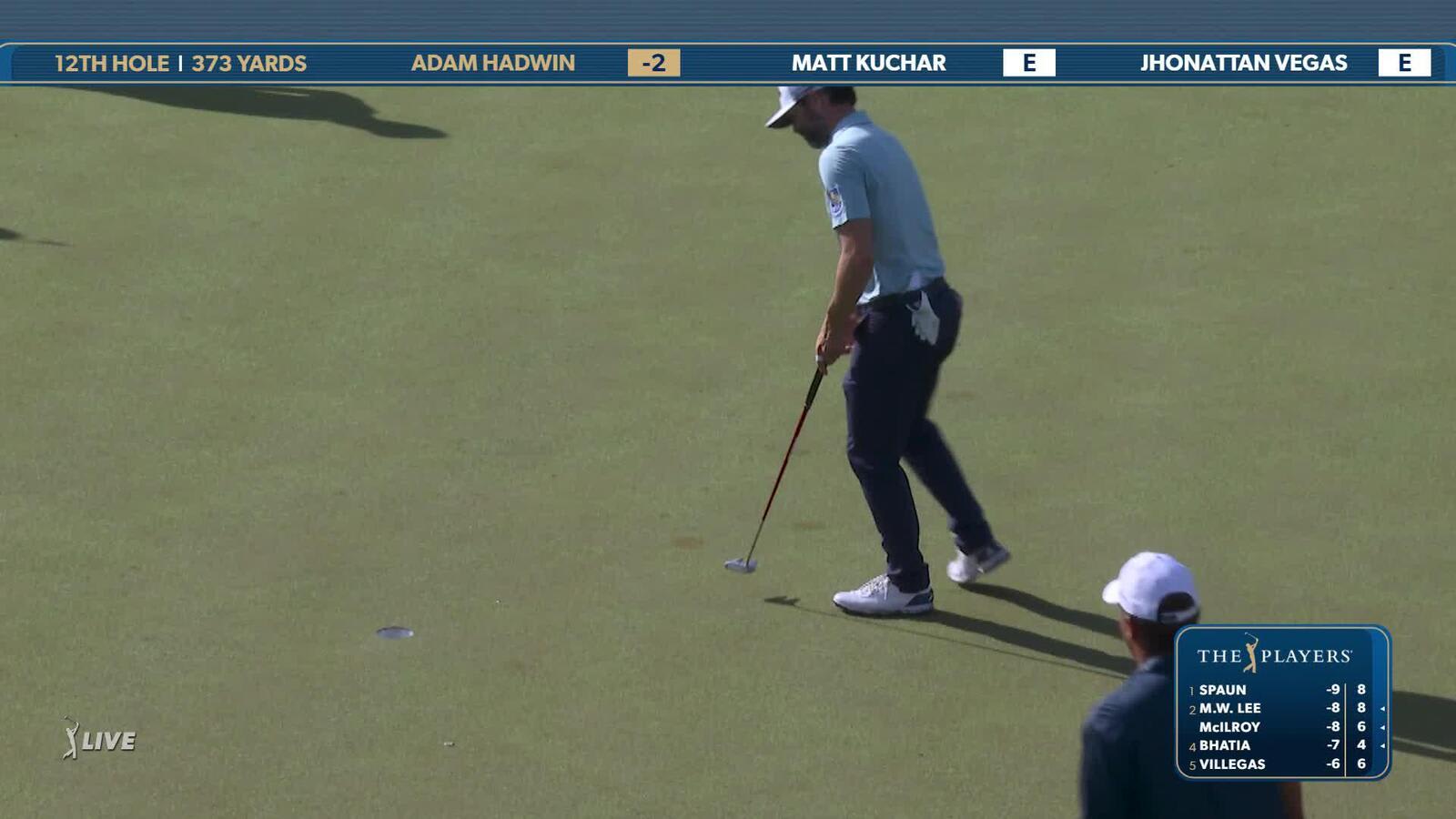 Adam Hadwin | Round 2 | 12th hole | Shot 3 | 2025 THE PLAYERS