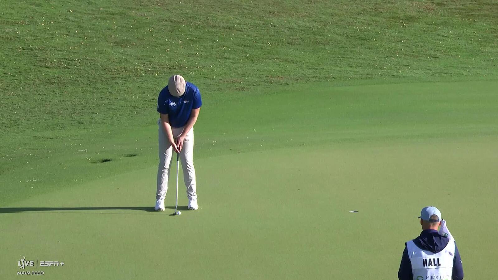 Harry Hall | Round 1 | 13th hole | Shot 3 | 2025 Mexico Open