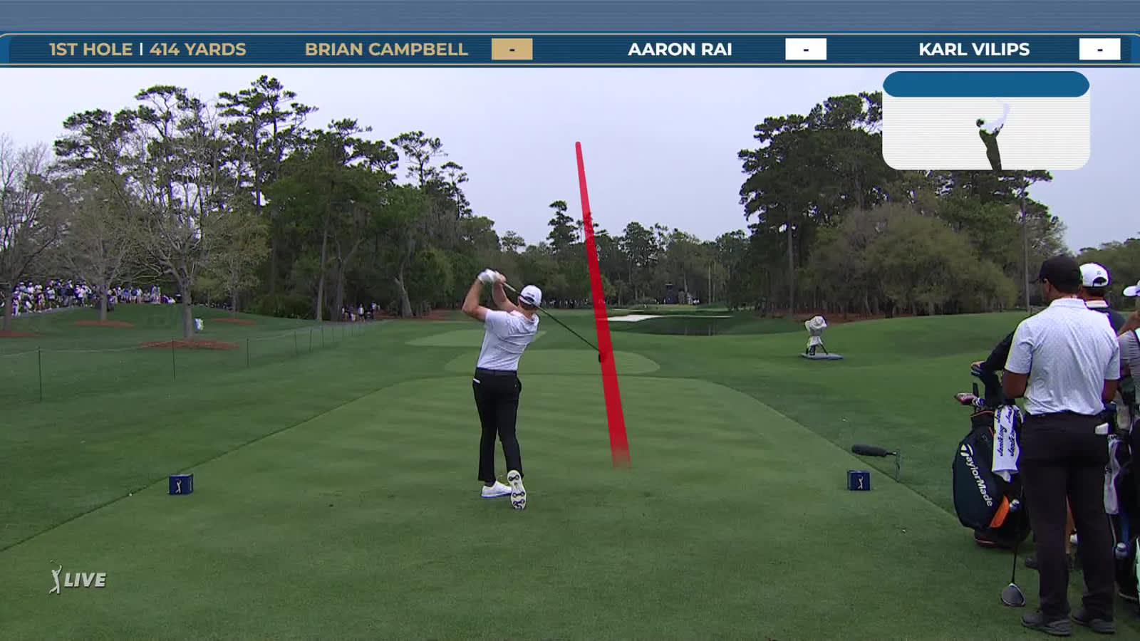 Brian Campbell | Round 1 | 1st hole | Shot 1 | 2026 THE PLAYERS