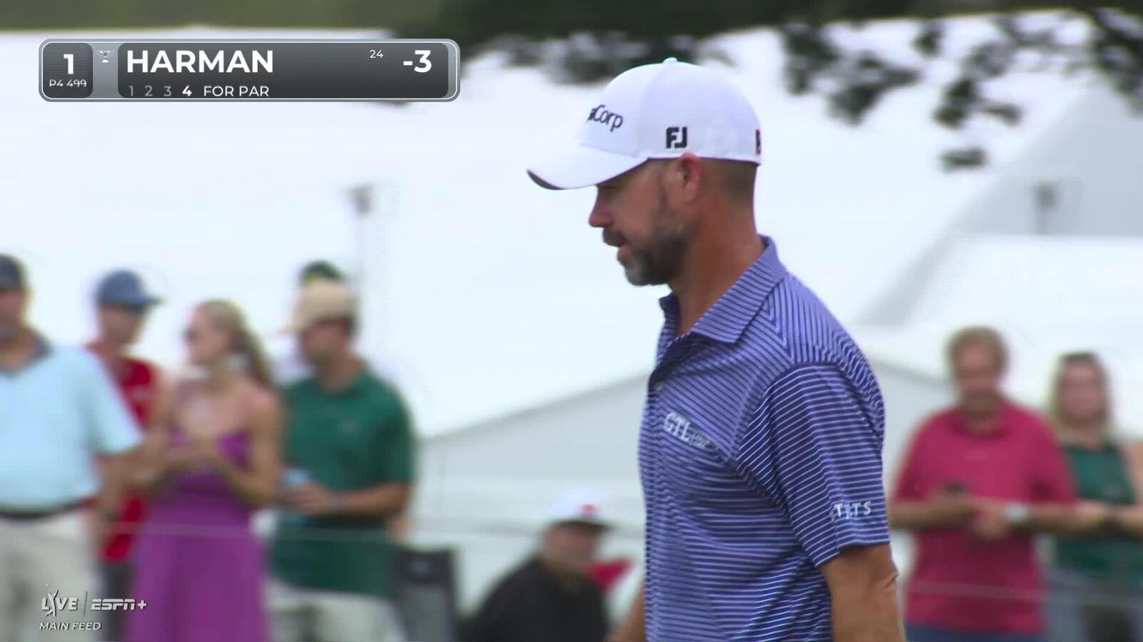 Brian Harman | Round 4 | 1st hole | Shot 4 | 2025 TOUR Championship