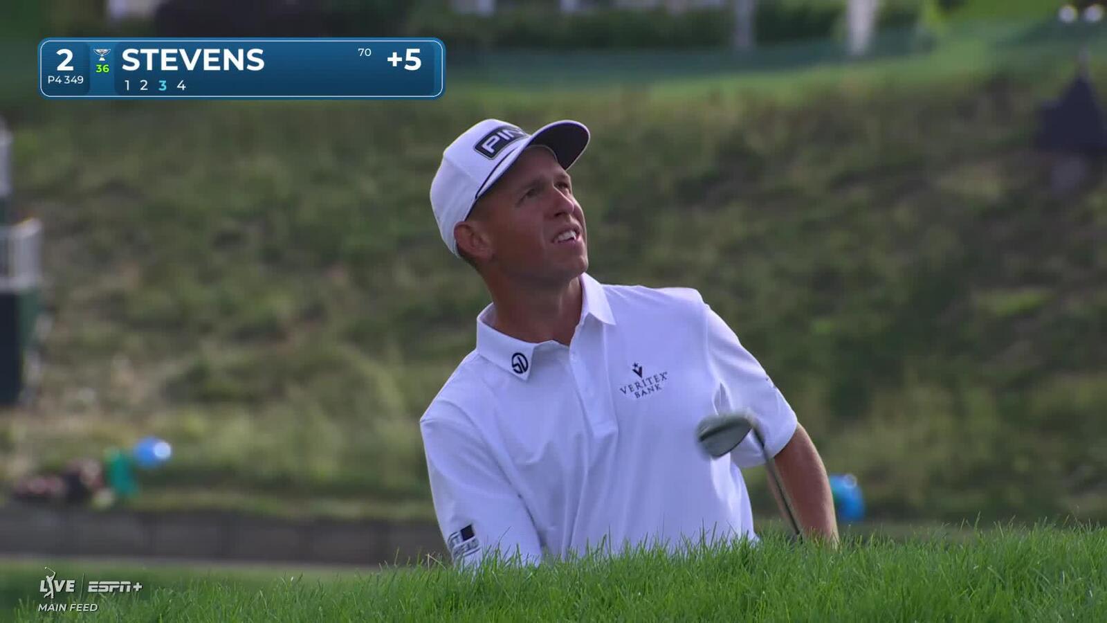 Sam Stevens | Round 2 | 2nd hole | Shot 3 | 2025 Travelers