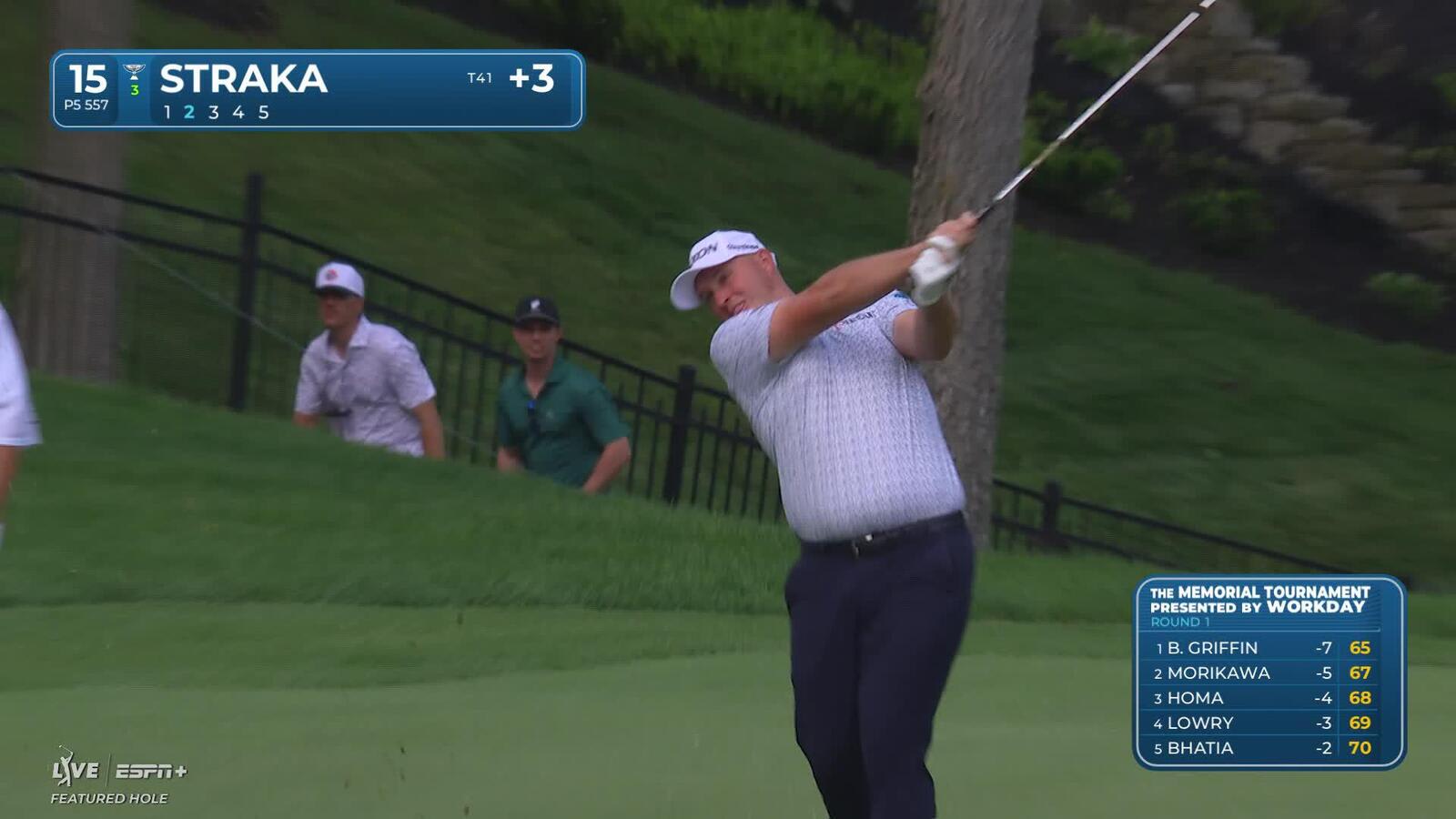 Sepp Straka | Round 1 | 15th hole | Shot 2 | 2025 the Memorial
