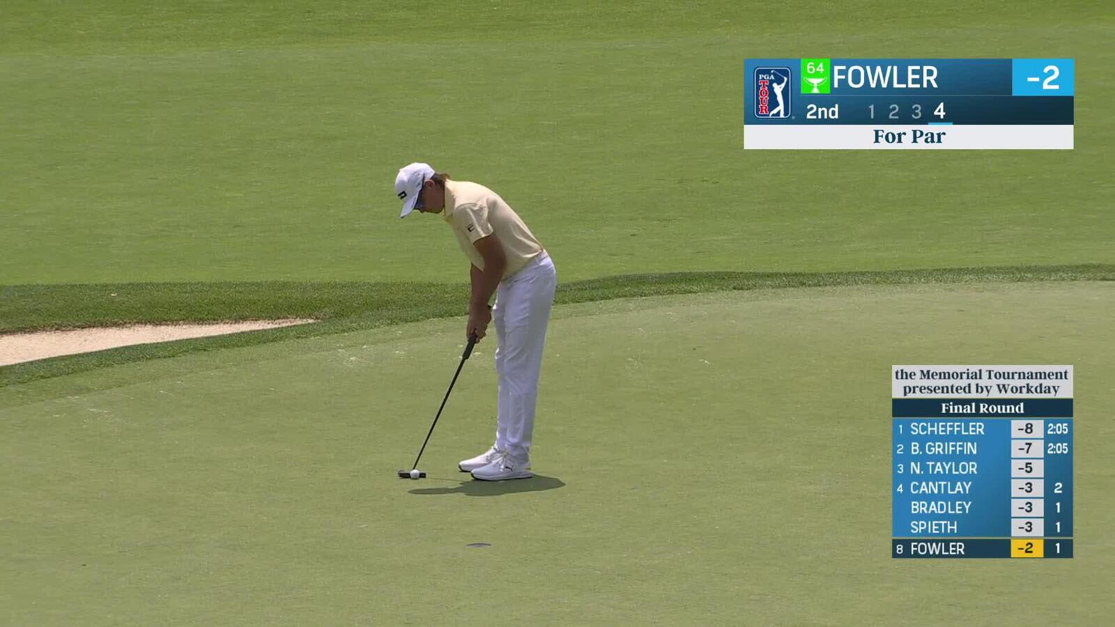 Rickie Fowler | Round 4 | 2nd hole | Shot 4 | 2025 the Memorial