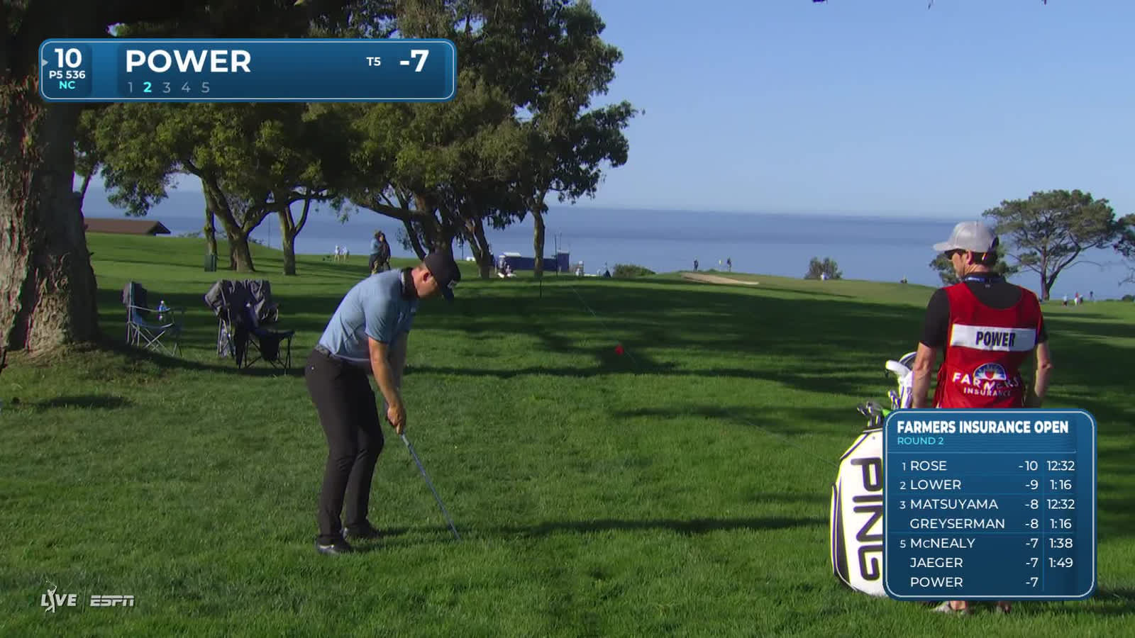 Seamus Power | Round 2 | 10th hole | Shot 2 | 2026 Farmers