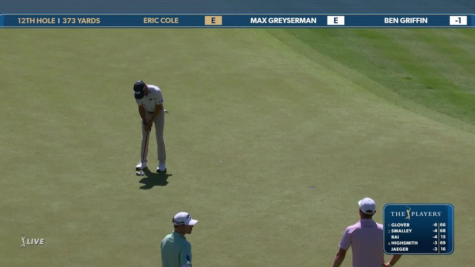 Eric Cole | Round 1 | 12th hole | Shot 4 | 2025 THE PLAYERS