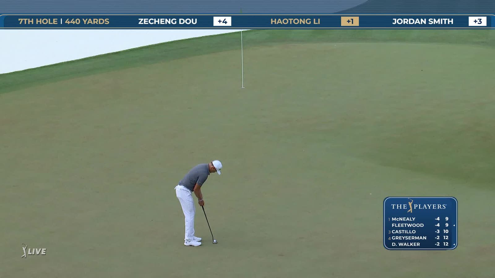 Haotong Li | Round 1 | 7th hole | Shot 3 | 2026 THE PLAYERS