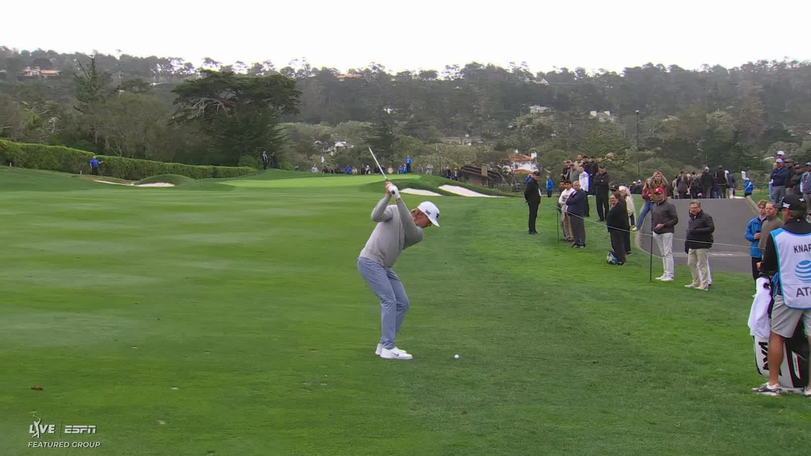 Jake Knapp | Round 3 | 1st hole | Shot 2 | 2026 AT&T Pebble Beach