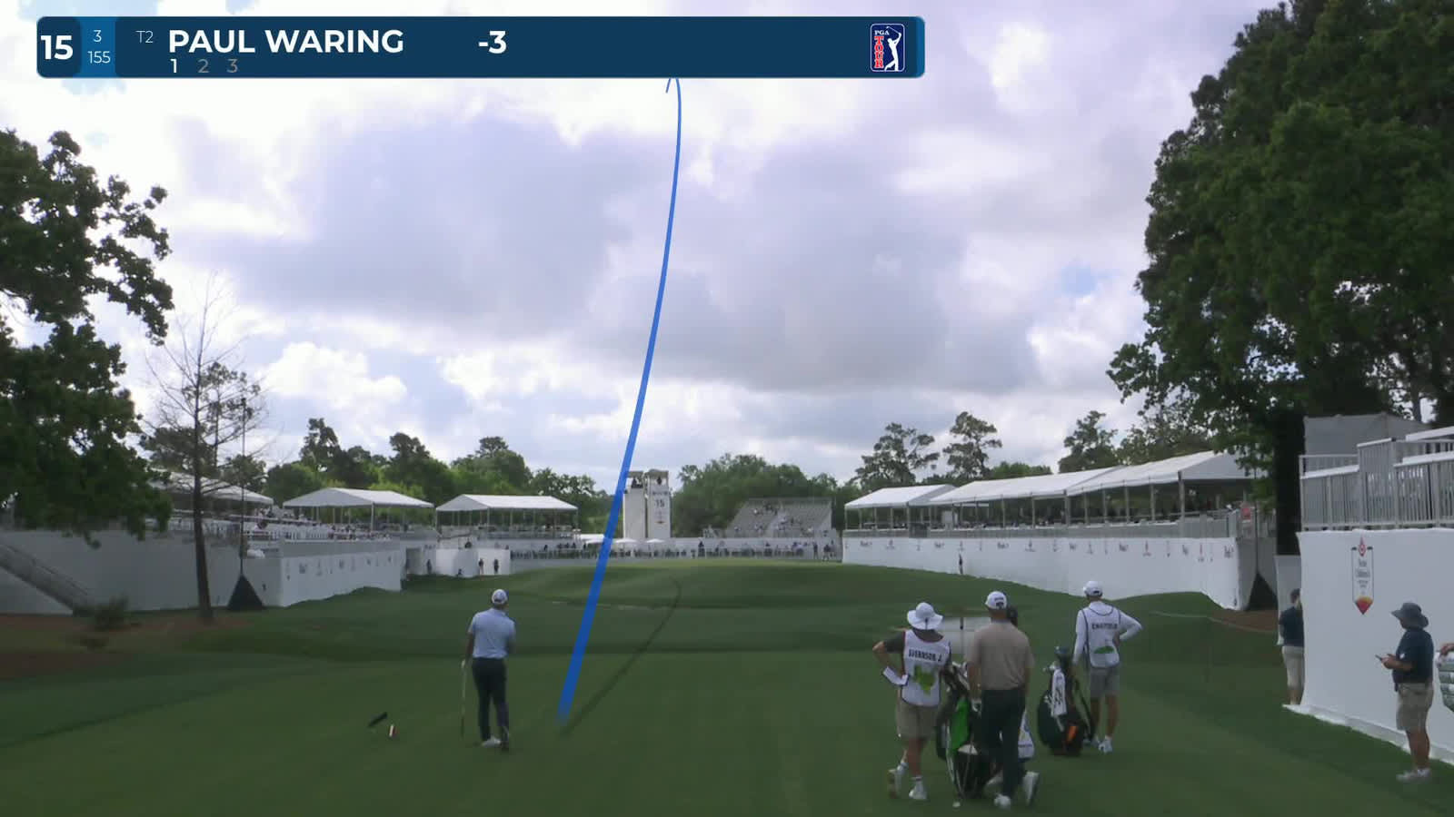 Paul Waring | Round 1 | 15th hole | Shot 1 | -1 Houston Open