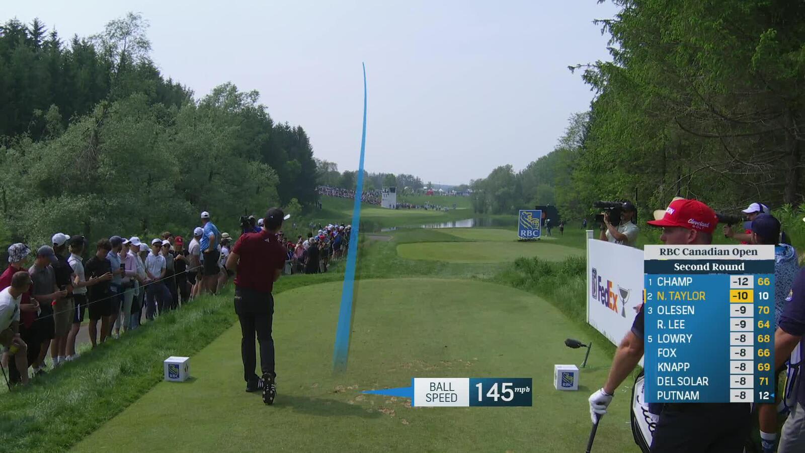 Nick Taylor | Round 2 | 11th hole | Shot 1 | 2025 RBC Canadian