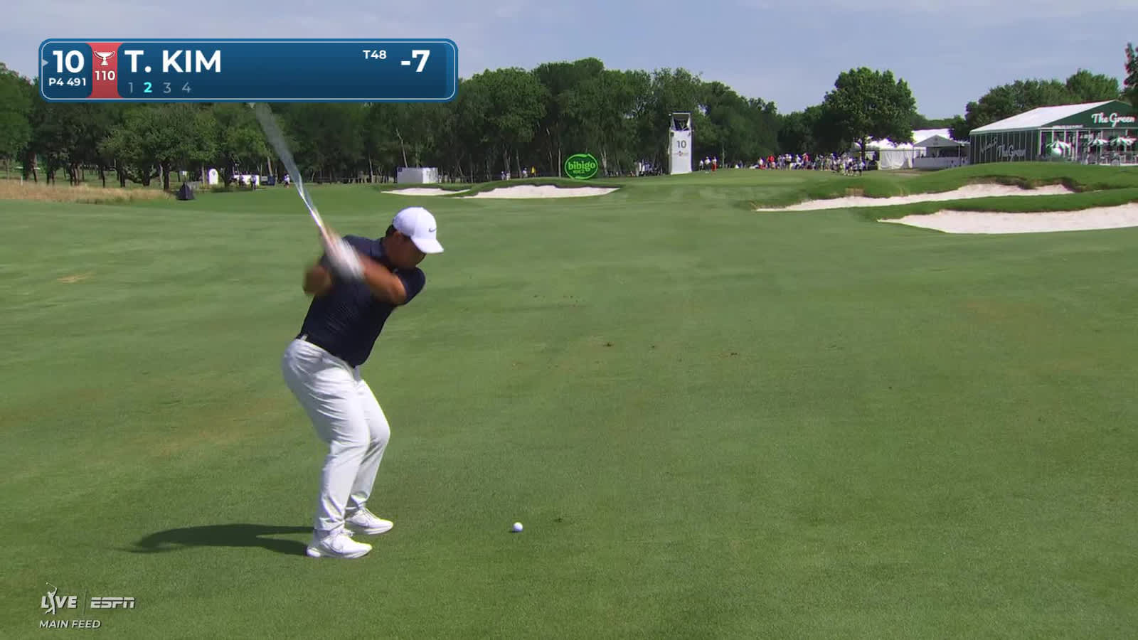 Tom Kim | Round 3 | 10th hole | Shot 2 | 2026 THE CJ CUP