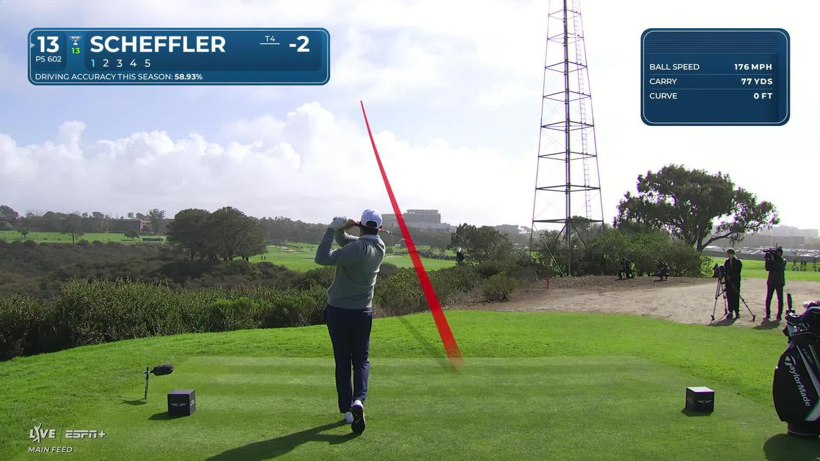 Scottie Scheffler | Round 2 | 13th hole | Shot 1 | 2025 Genesis