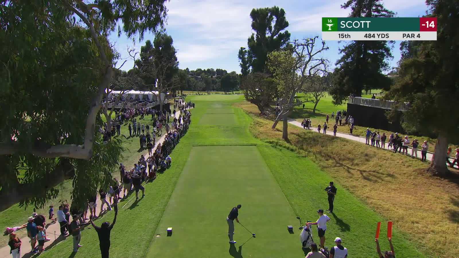 Adam Scott | Round 4 | 15th hole | Shot 1 | 2026 The Genesis